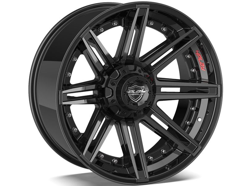 4Play Brushed Black 4P08 Wheel 4P08-22120-5D55-44BBT | Havoc Offroad