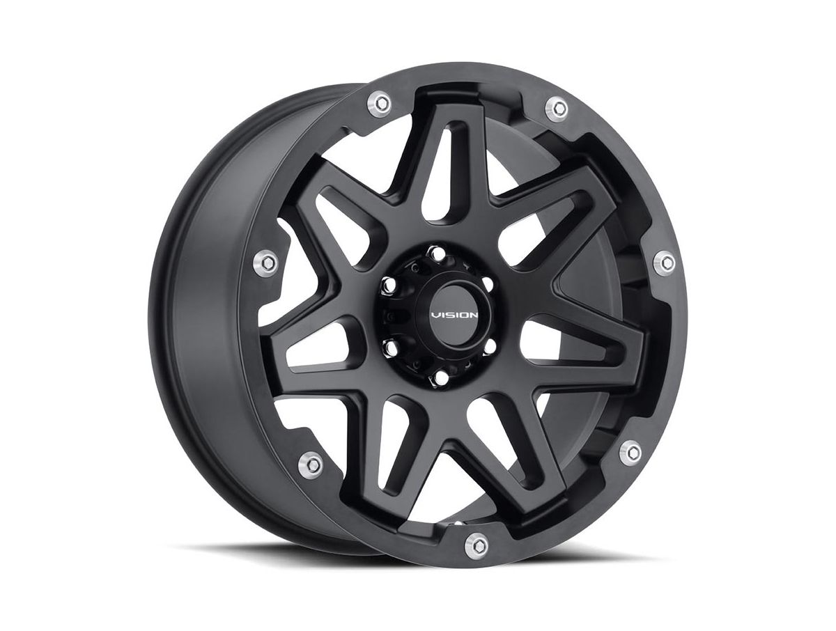 Vision Matte Black Se7en Wheels | Havoc Offroad