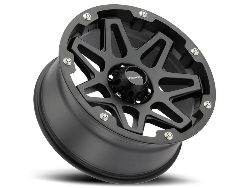 Vision Matte Black Se7en Wheels | Havoc Offroad
