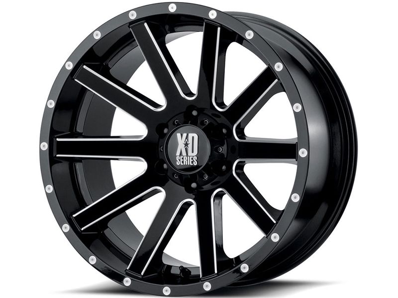 XD Series Milled Gloss Black XD818 Heist Wheels | Havoc Offroad