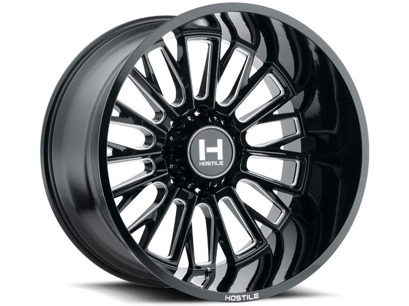 Hostile Machined Black Fury Wheels | Havoc Offroad