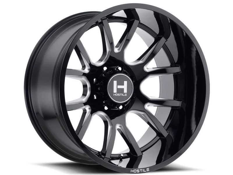 Hostile Machined Black Rage Wheels | Havoc Offroad