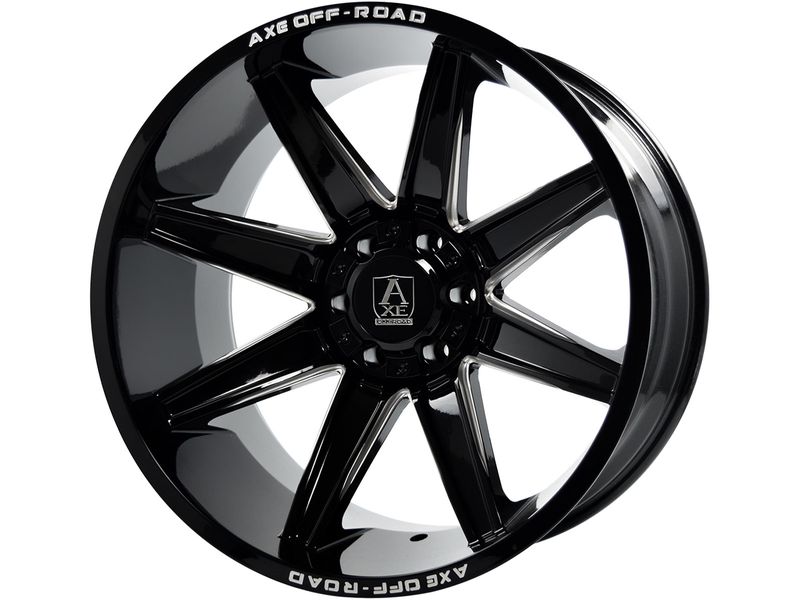 Axe Offroad Milled Gloss Black Artemis Wheels | Havoc Offroad
