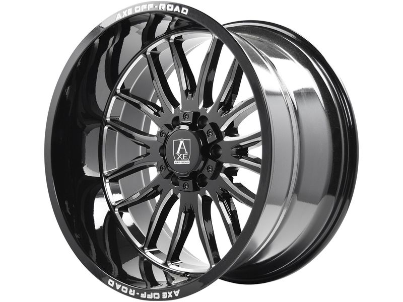 Axe Offroad Milled Gloss Black Hades Wheels | Havoc Offroad