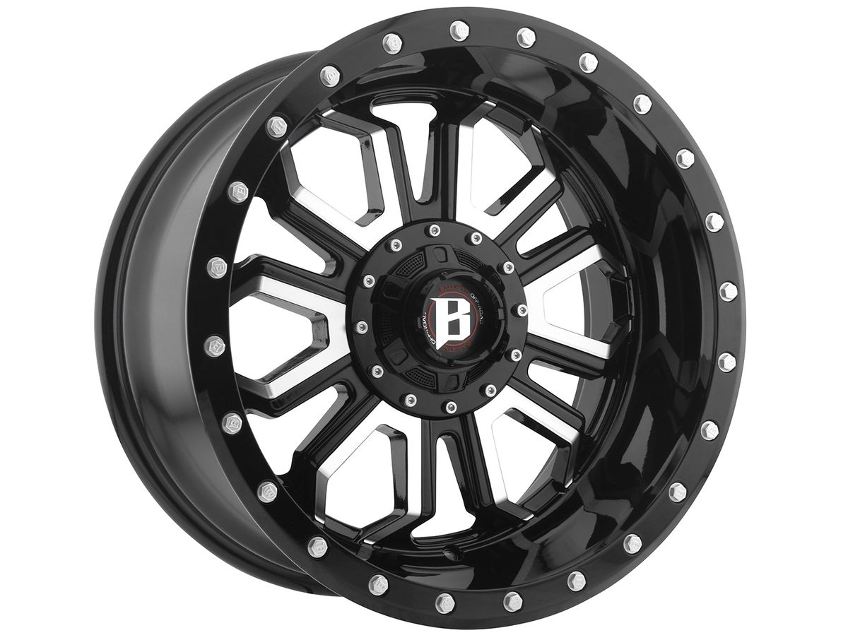 Ballistic Machined Gloss Black 967 Saber Wheel 967290050+12GBM | Havoc ...