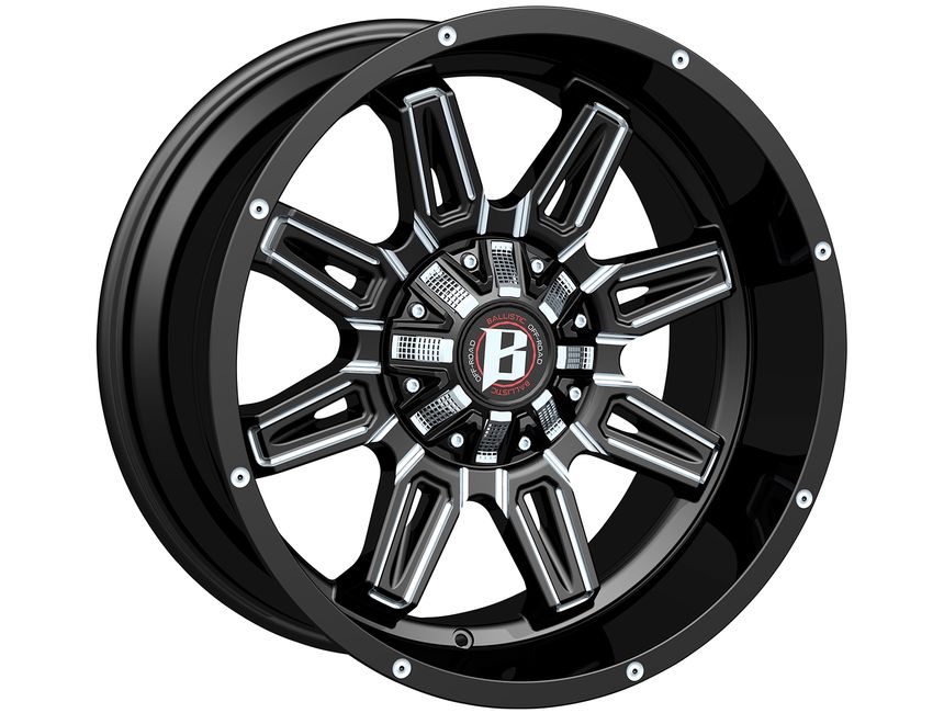 Ballistic Milled Gloss Black 965 Catapult Wheels | Havoc Offroad