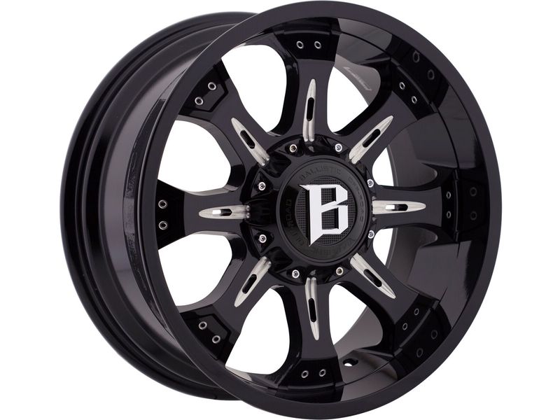 Ballistic Milled Gloss Black 973 Scorpion Wheels | Havoc Offroad