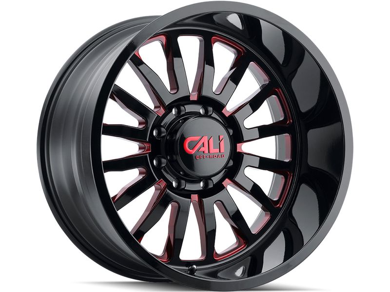 Cali Offroad Black & Red Summit Wheels | Havoc Offroad