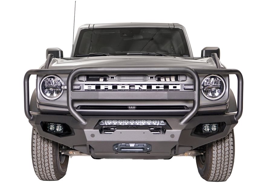 Fab Fours Matrix Grille Guard Front Bumper FB21-X5250-B | Havoc Offroad