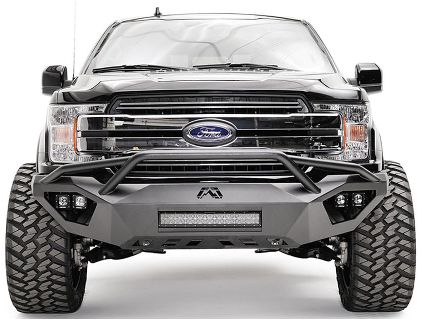 Fab Fours Vengeance Front Bumper w/ Pre-Runner Guard - Bare FF18-D4552 ...