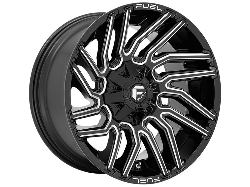 Fuel Milled Gloss Black Typhoon Wheels | Havoc Offroad