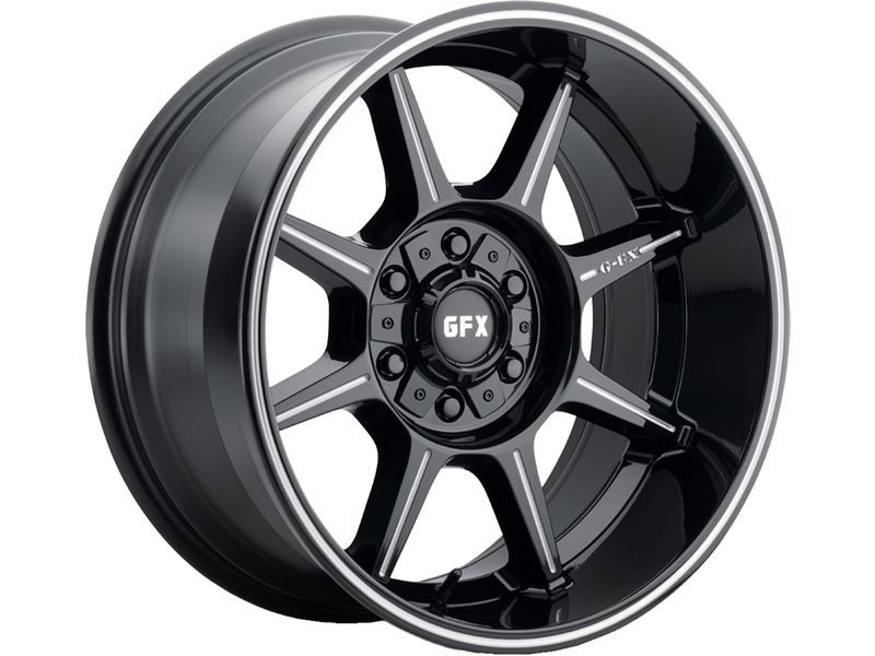 G-FX Milled Gloss Black TR31 Wheels | Havoc Offroad
