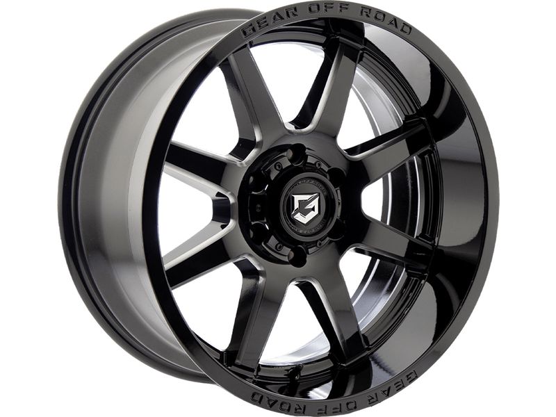 Gear Off-Road Milled Gloss Black Pivot Wheels | Havoc Offroad