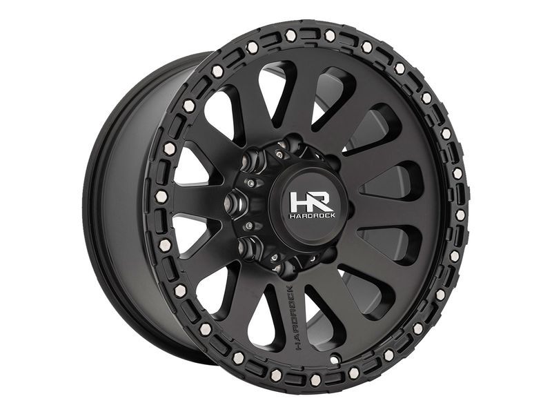 Hardrock Matte Black H102 Wheels | Havoc Offroad