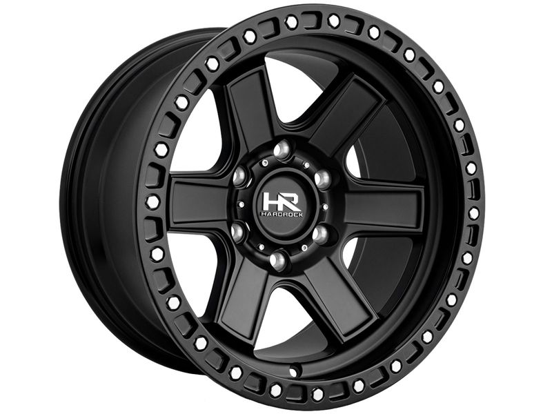 Hardrock Matte Black H104 Wheels | Havoc Offroad