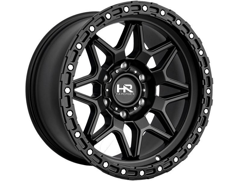 Hardrock Matte Black H105 Wheels | Havoc Offroad
