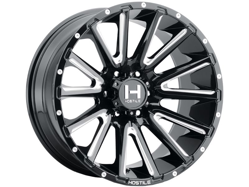 Hostile Milled Gloss Black Typhoon Wheels | Havoc Offroad