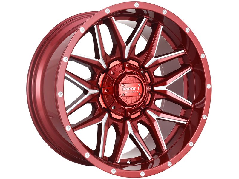 Impact Off-Road Milled Red 819 Wheels | Havoc Offroad