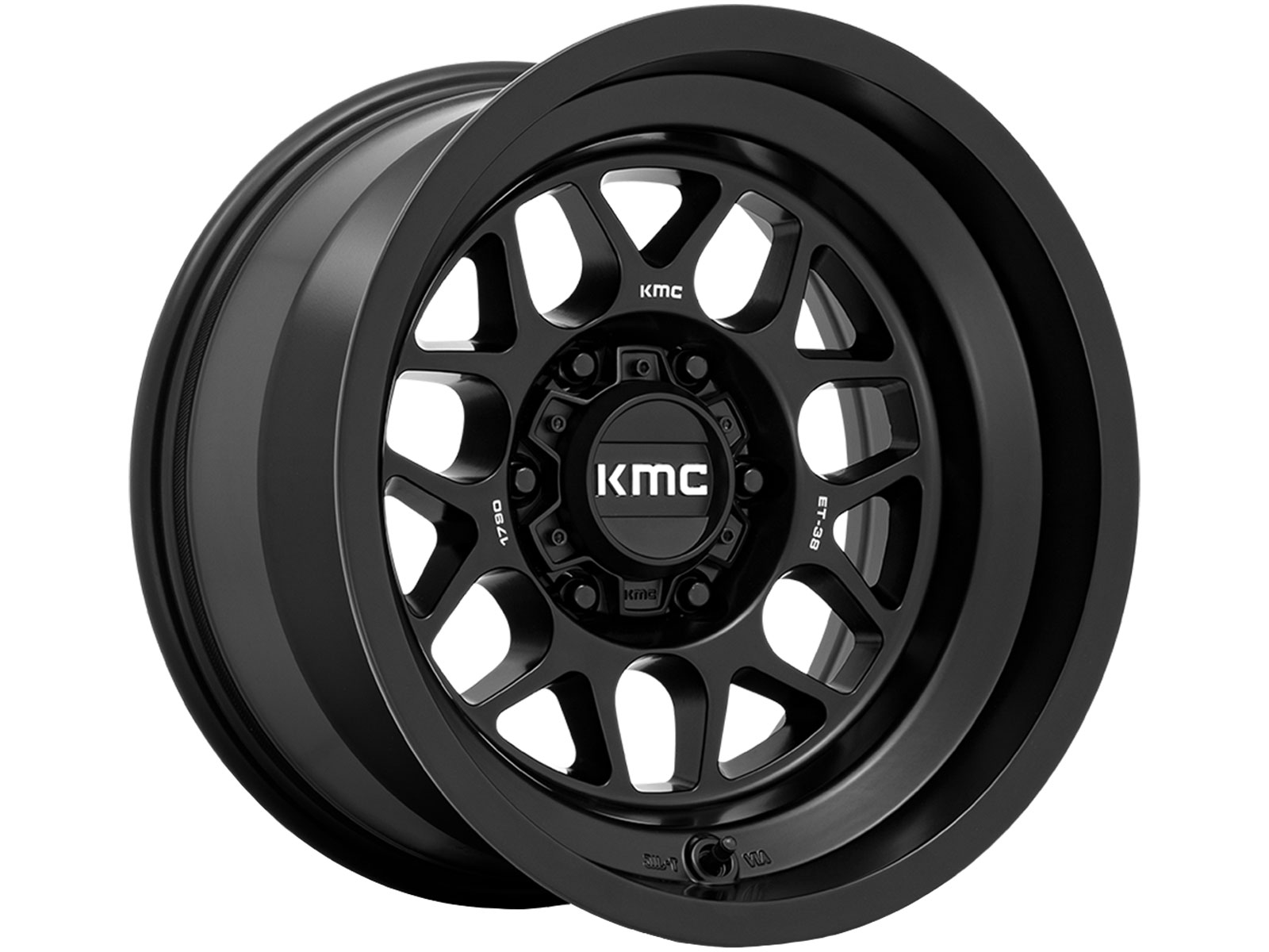 KMC Matte Black KM725 Terra Wheels | Havoc Offroad