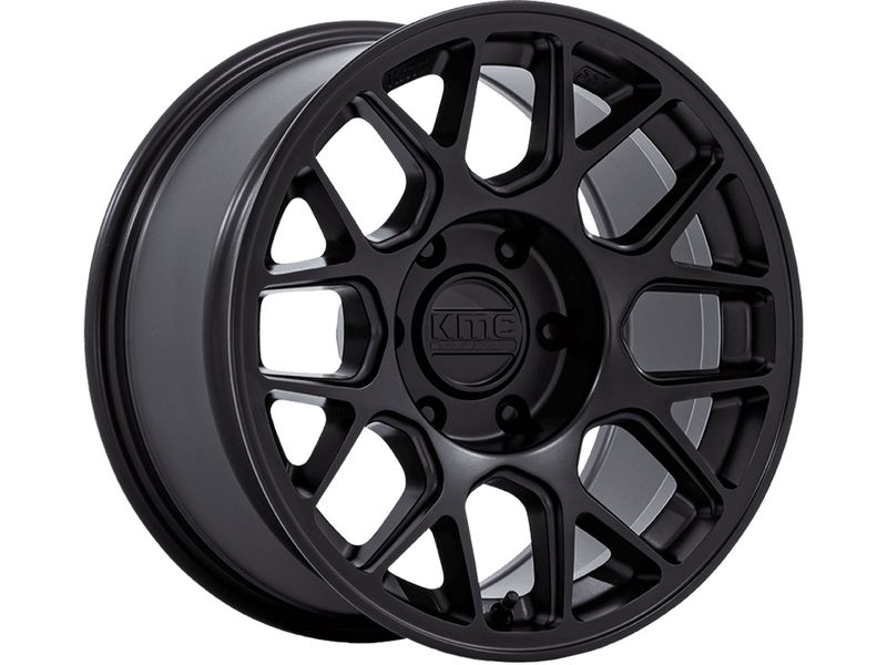 KMC Matte Black KM730 Hatchet Wheels | Havoc Offroad