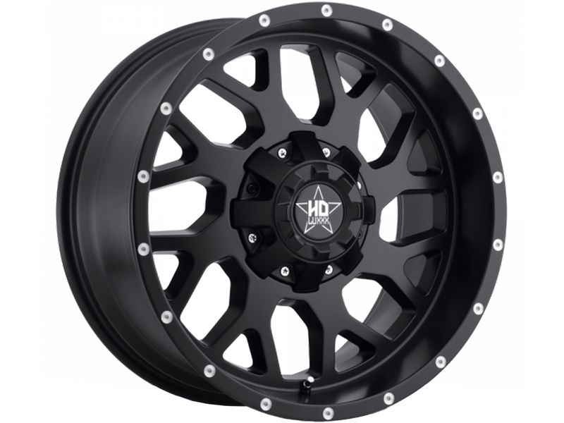 Luxxx HD Matte Black LHD8 Wheels | Havoc Offroad