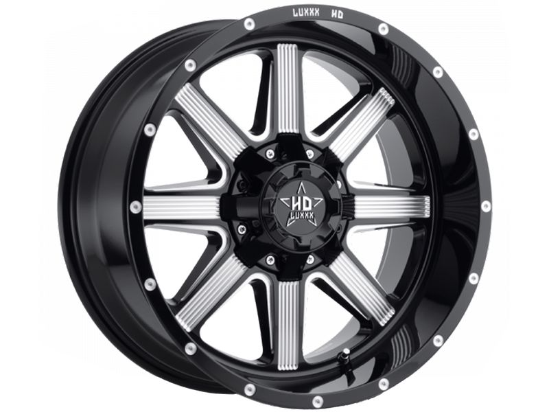 Luxxx HD Milled Gloss Black LHD10 Wheels | Havoc Offroad