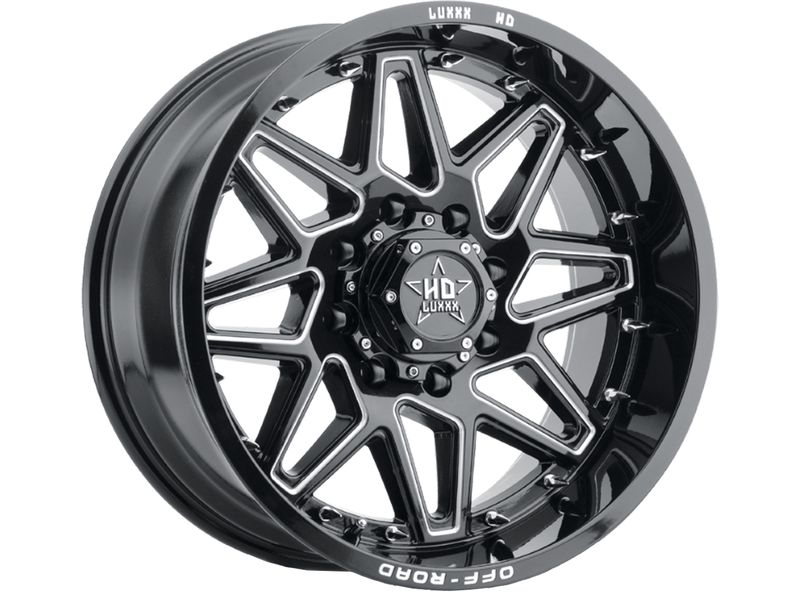 Luxxx HD Milled Gloss Black LHD17 Wheel LHD1720106135-18E-A1-11 | Havoc ...