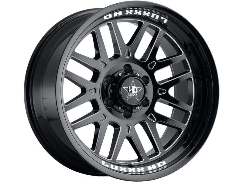 Luxxx HD Milled Gloss Black LHD20 Wheels | Havoc Offroad