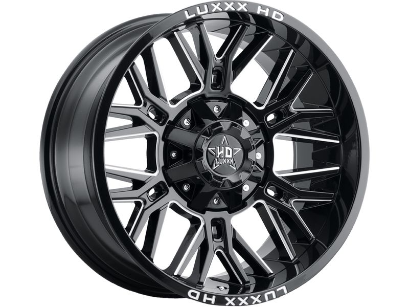 Luxxx HD Milled Gloss Black LHD25 Wheels | Havoc Offroad