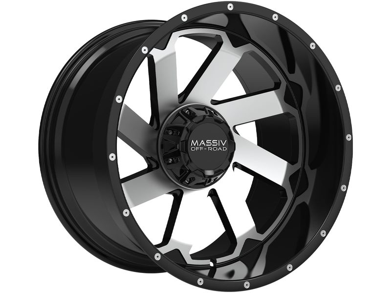Massiv Off-Road Machined Gloss Black OR-4 Wheel MAS-OR4-21230-N44BM ...