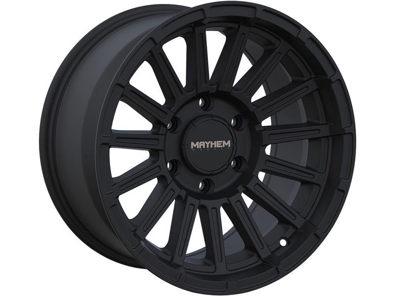Mayhem Matte Black Granite Wheels | Havoc Offroad