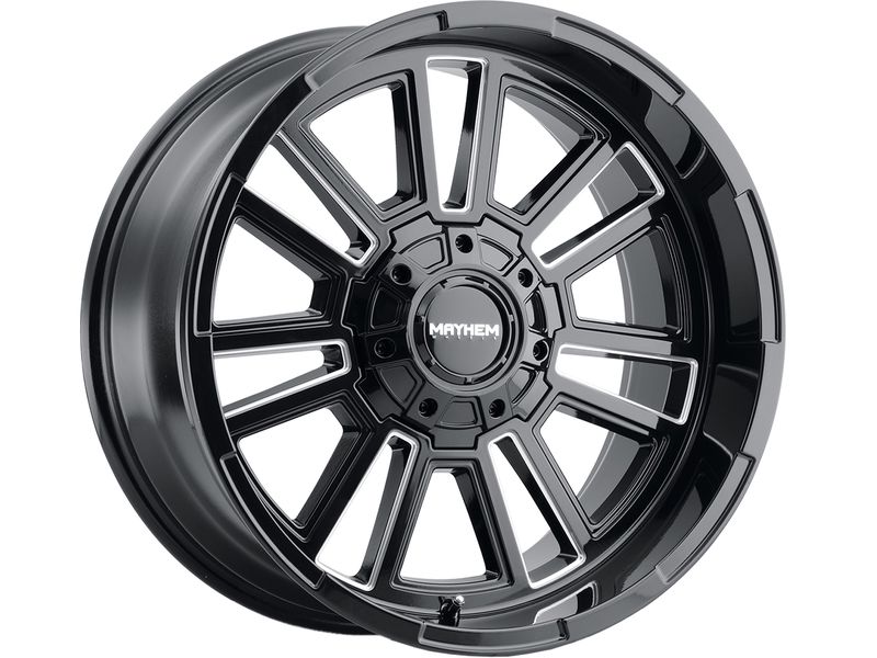 Mayhem Milled Gloss Black Apollo Wheel 8115-2981BM | Havoc Offroad