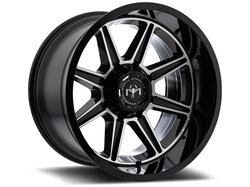 Motiv Machined Gloss Black Balast Wheel 428MB-2128144 | Havoc Offroad