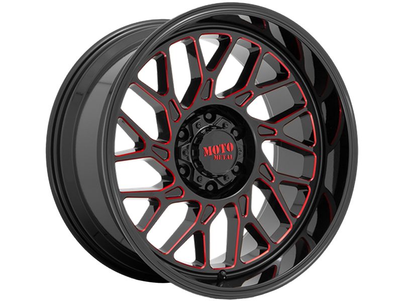 Moto Metal Black & Red MO805 Predator Wheels | Havoc Offroad