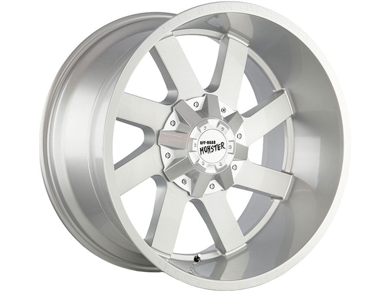 Off-Road Monster Brushed Silver M80 Wheels | Havoc Offroad
