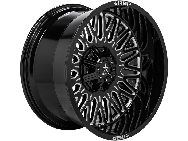 RBP Milled Gloss Black 02R Tycoon Wheel RBP-02R-2212-85-44BG | Havoc ...