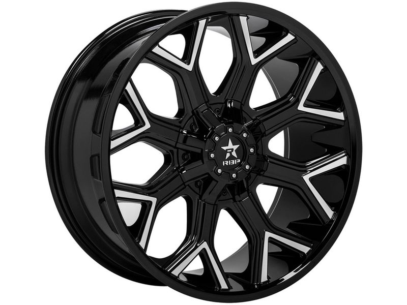 RBP Milled Gloss Black 88R Tribute Wheel RBP-88R-2210-83-12BG | Havoc ...