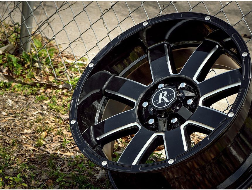 Remington Milled Gloss Black 8-Point Wheels | Havoc Offroad