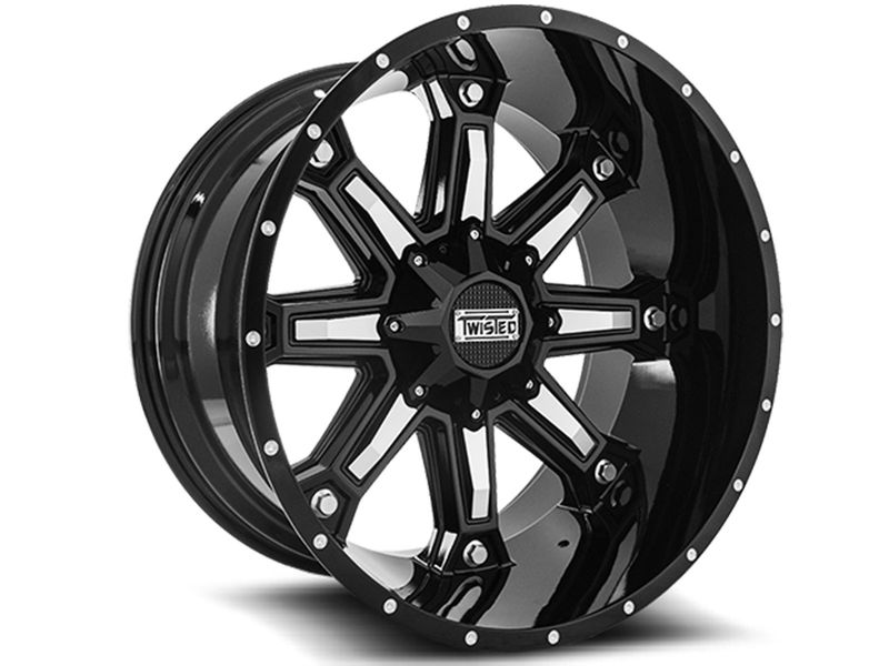 Twisted Off-Road Machined Black Wraith Wheels | Havoc Offroad