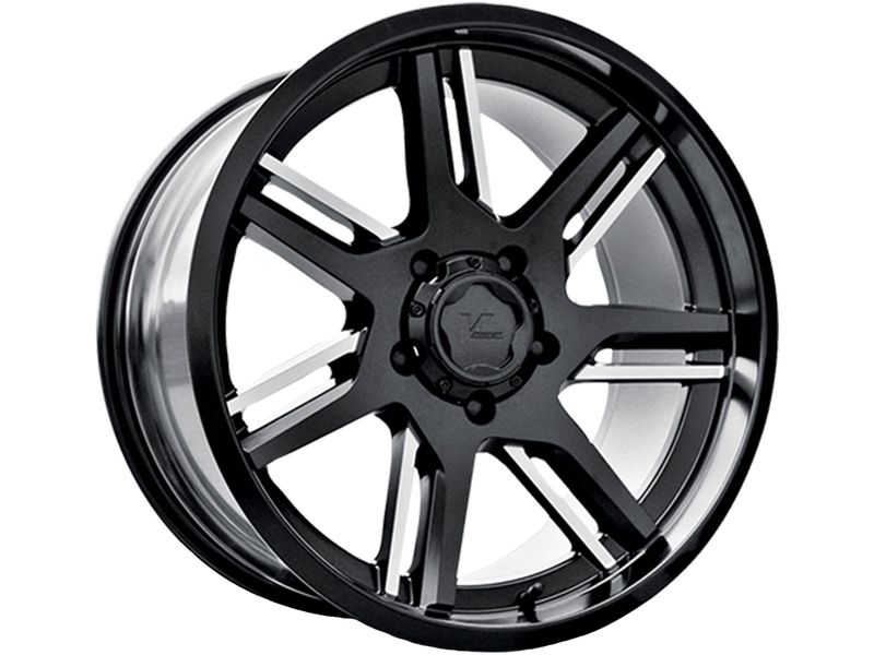 V-Rock Milled Matte Black VR12 Throne Wheels | Havoc Offroad