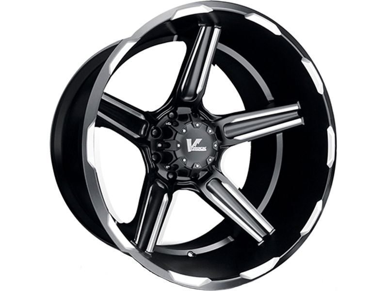 V-Rock Milled Matte Black VR14X Ambush Wheel VR14-2213544SBM | Havoc ...