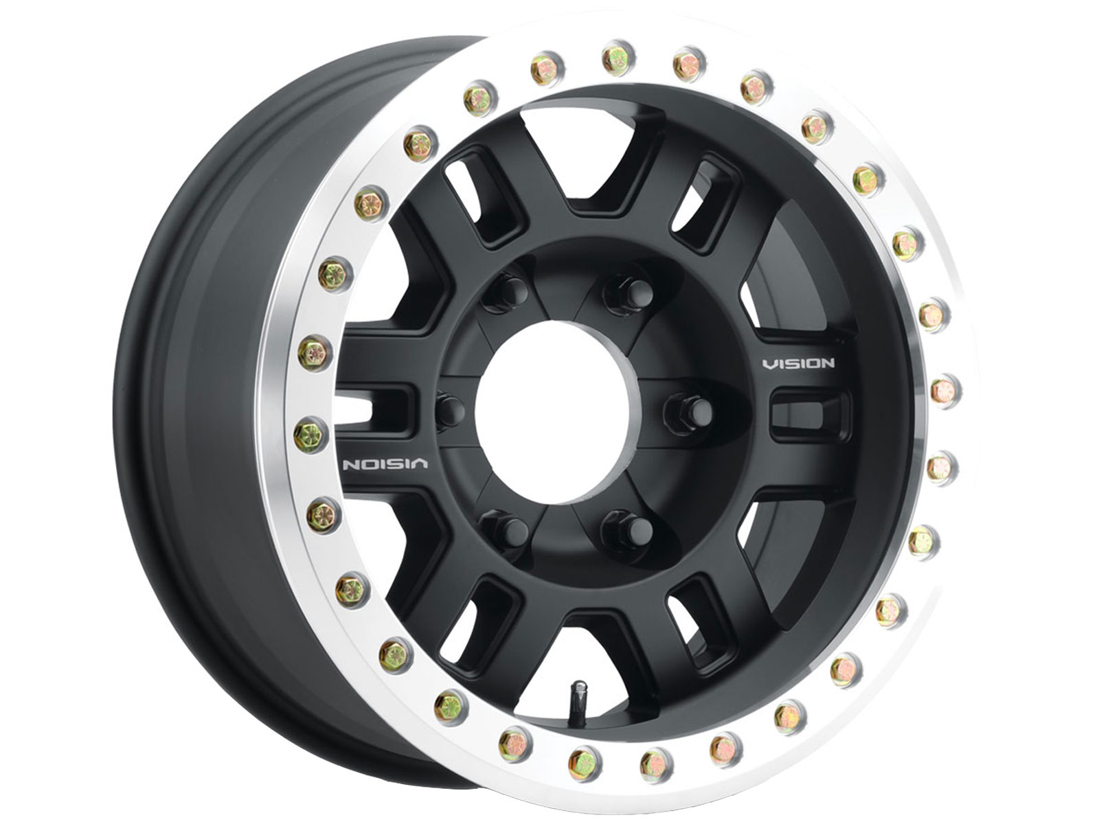 Vision Gloss Black Manx Beadlock Wheels | Havoc Offroad