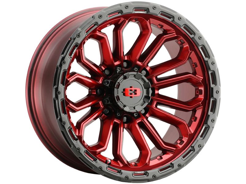 Vision Red Korupt Wheel 405-2970GRGBL12 | Havoc Offroad