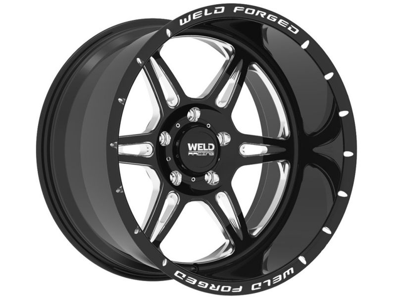 Weld Forged Milled Gloss Black Cheyenne Six XT Wheels | Havoc Offroad