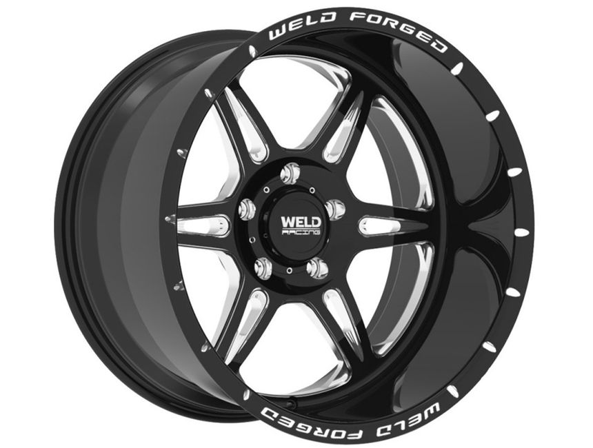 Weld Forged Milled Gloss Black Cheyenne Six XT Wheels | Havoc Offroad
