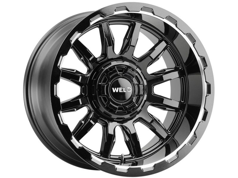 Weld Off-Road Milled Gloss Black Gauntlet Wheels | Havoc Offroad