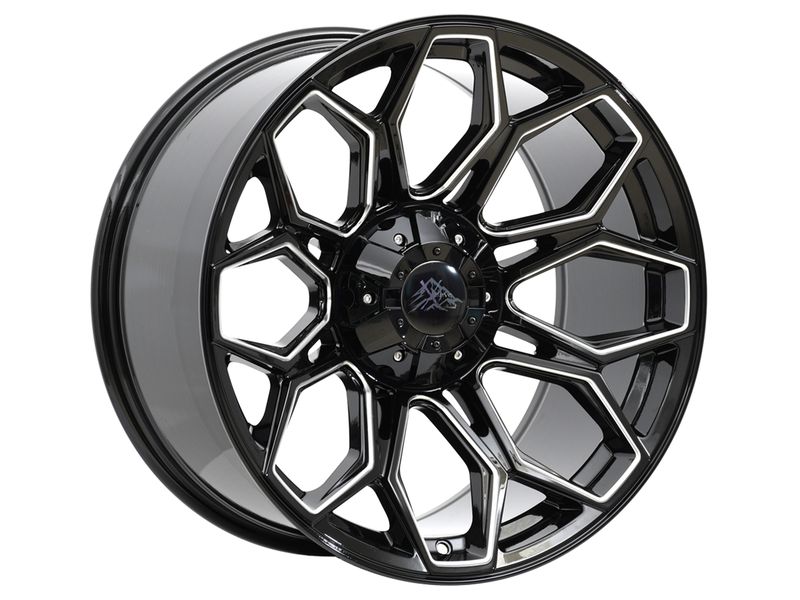 X Drive Milled Gloss Black Beast Wheels | Havoc Offroad