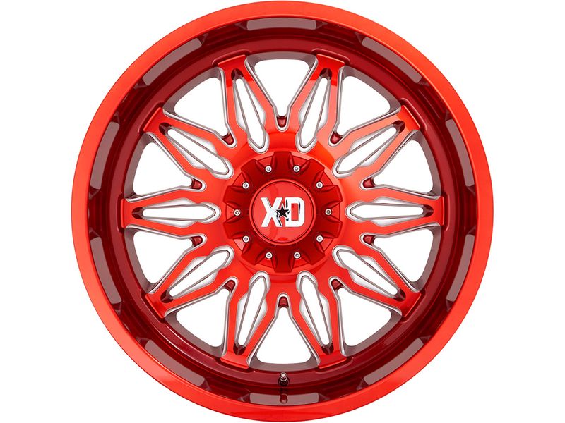 XD Series Milled Red XD859 Gunner Wheel KMC-XD85922067918N | Havoc Offroad