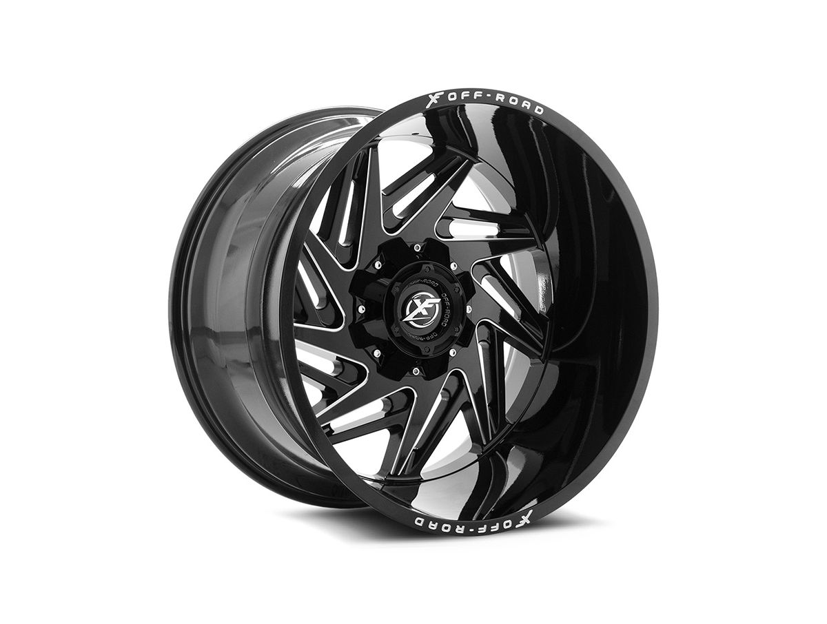 XF Offroad Milled Black XF-203 Wheel XF-20317981651170-12BM | Havoc Offroad