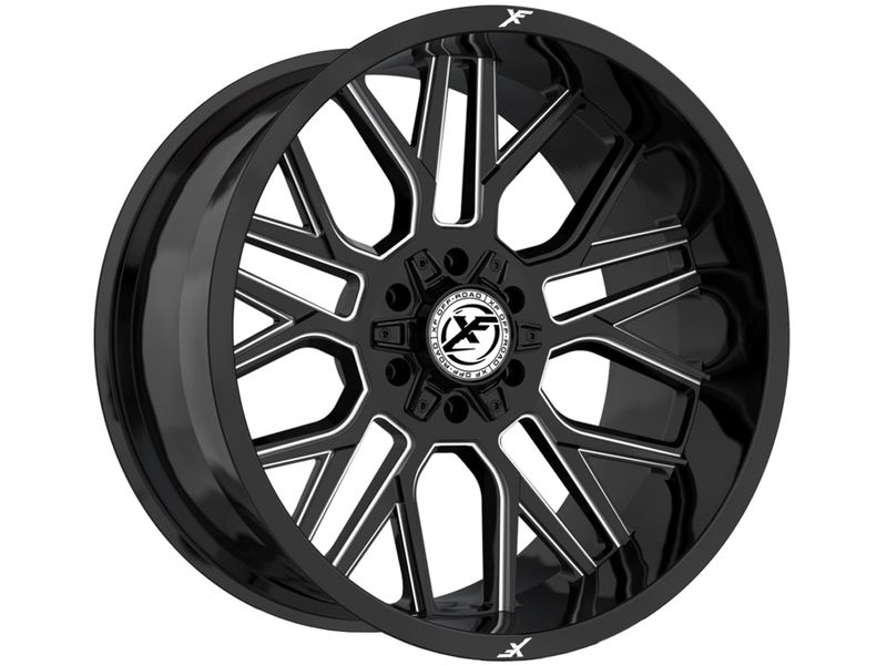XF Offroad Milled Gloss Black XF-235 Wheels | Havoc Offroad